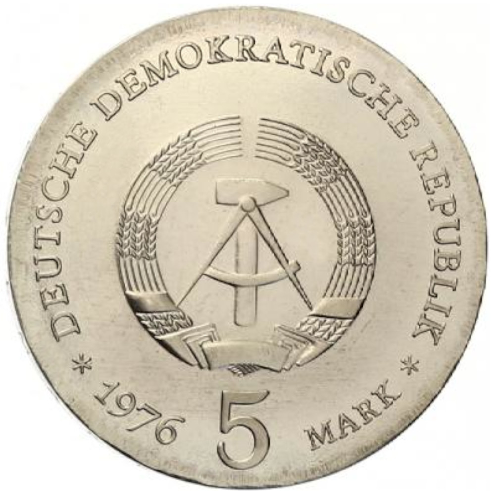DDR 5 Mark Münze 1976 Ferdinand von Schill J.1559